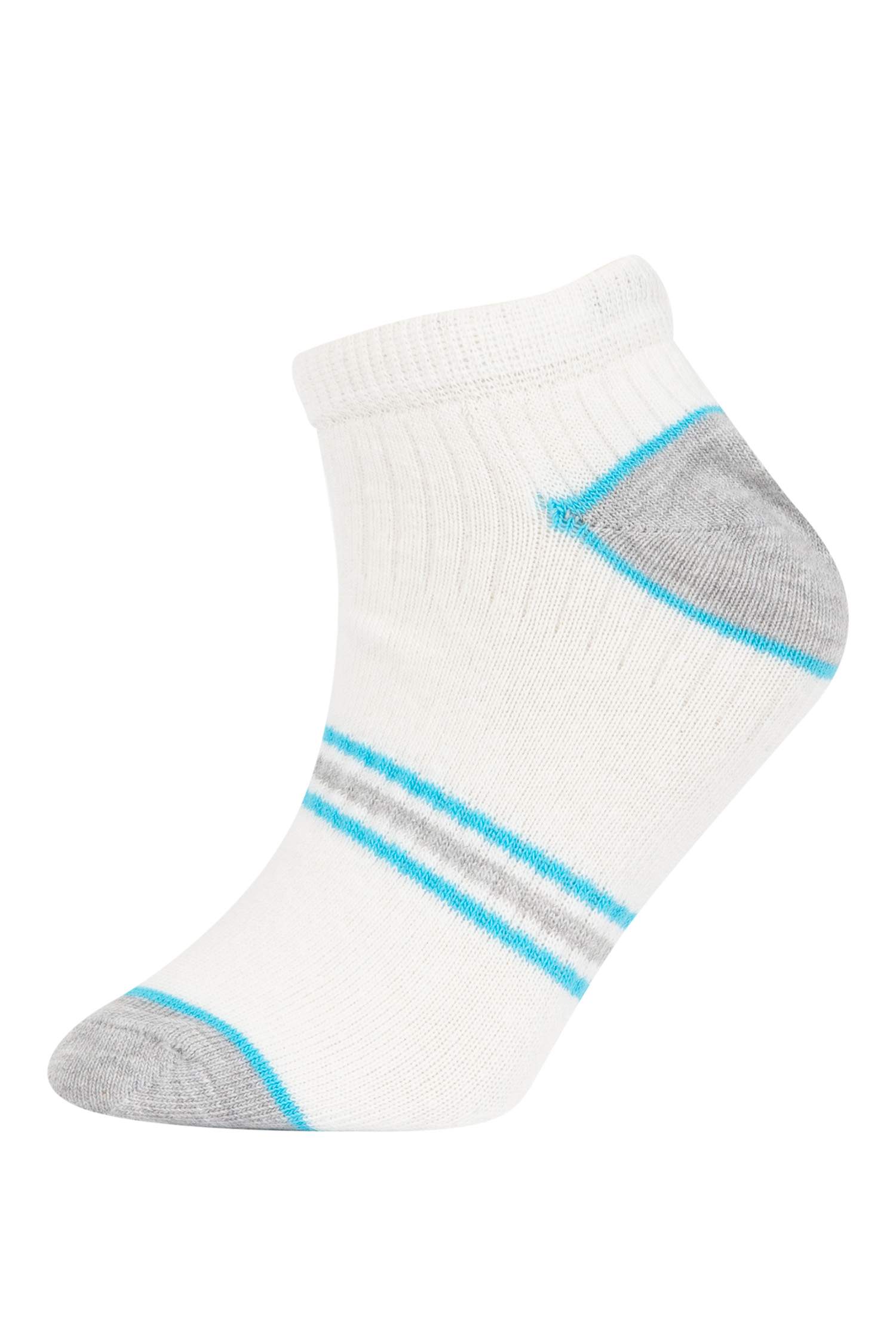 White BOYS & TEENS Boy 3 Pack Cotton Booties Socks 2779681 | DeFacto