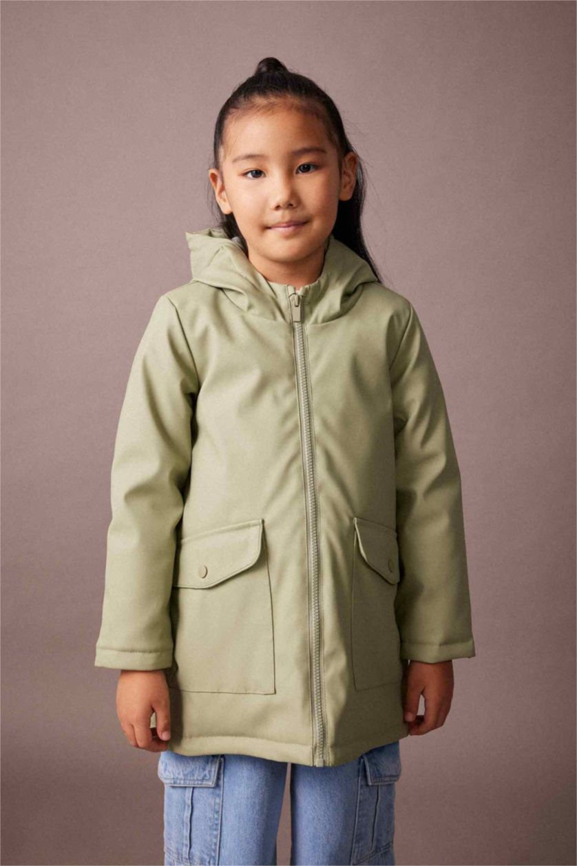 Green GIRLS & TEENS Girl Waterproof Hooded Raincoat 2786170 | DeFacto
